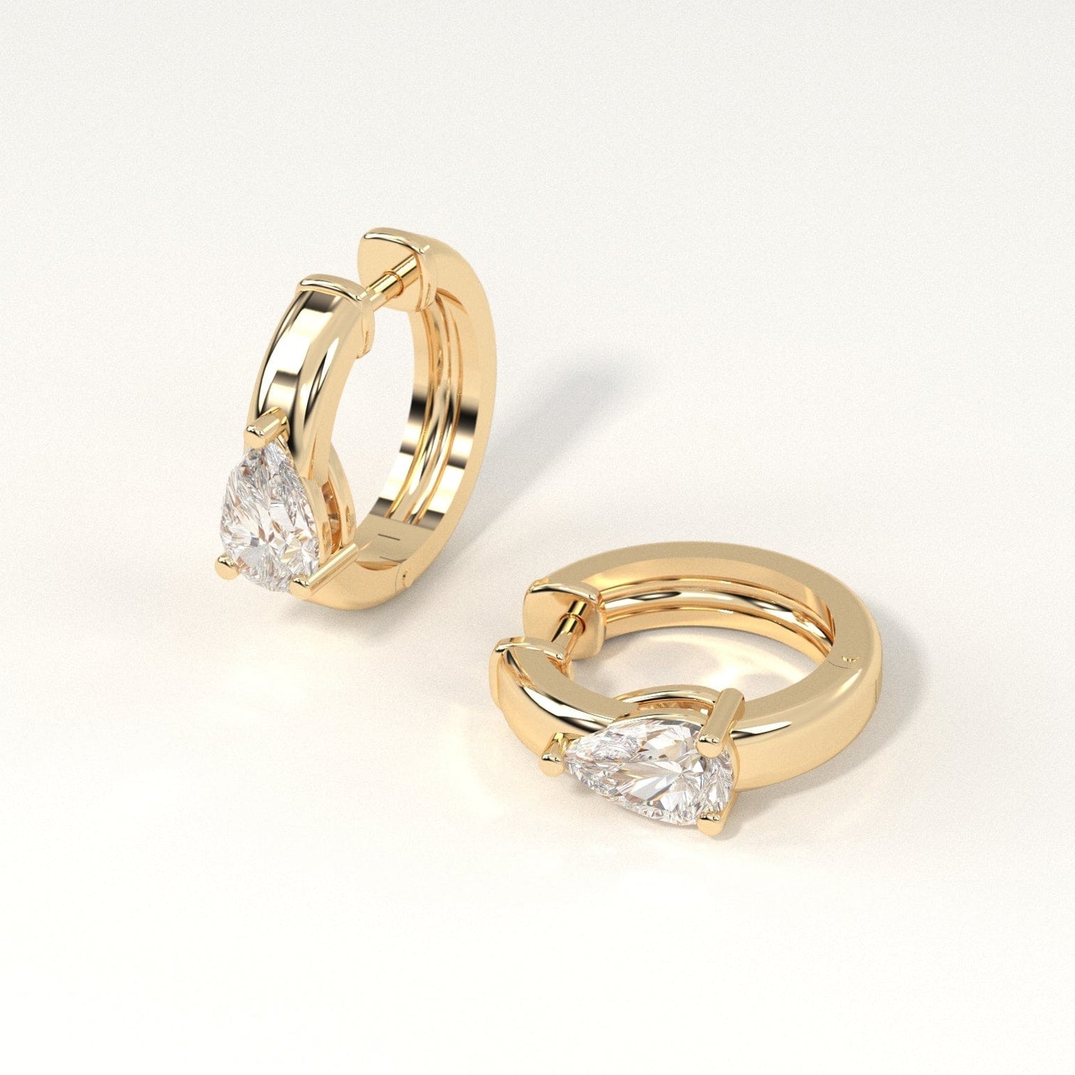 1 carat diamond huggie earrings store